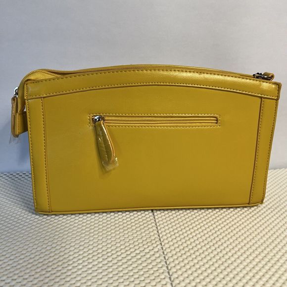 Unbranded | Bags | Yellow Faux Leather Rectangular Crossbody Bag | Poshmark